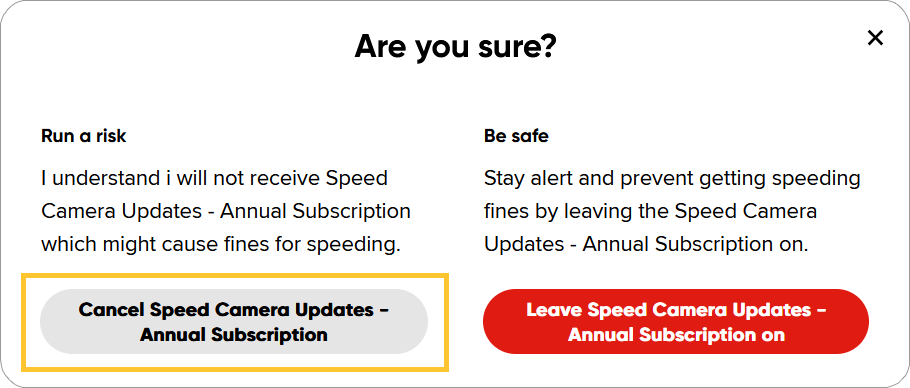 Cancelling a subscription – TomTom Support